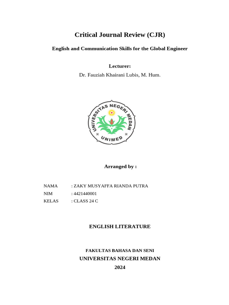 Critical Journal Review CJR-1 | PDF | Cross Cultural Communication | Pedagogy