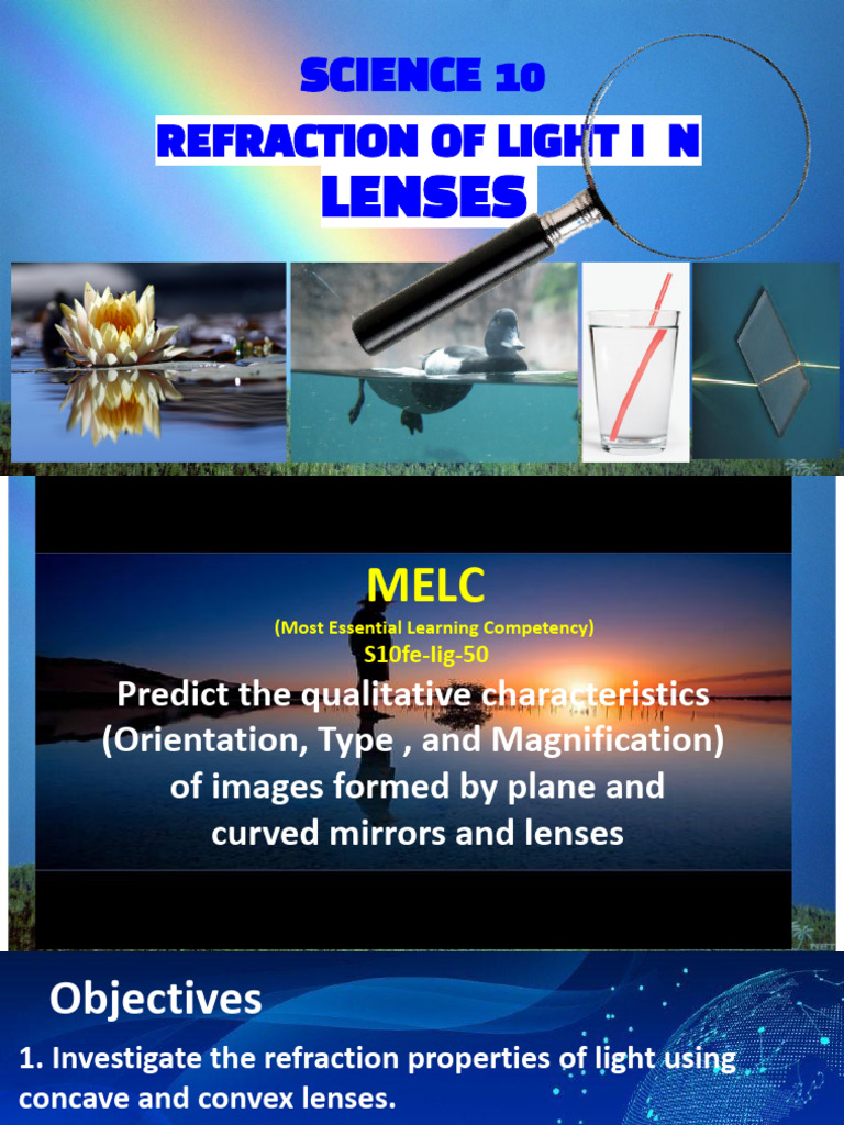 Refraction of Light in LENS | PDF | Atomic | Lenses
