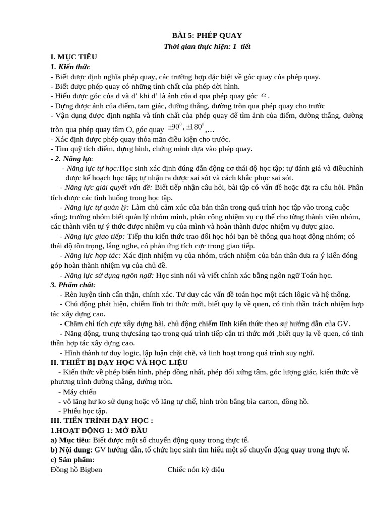 Bài 4. Phép-Quay | PDF