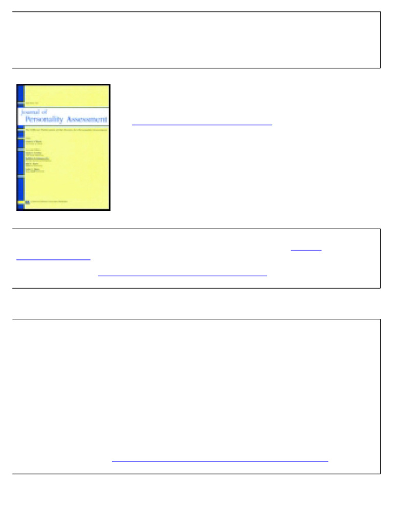 Workaholism Definition, Measurement, and Preliminary Results | PDF