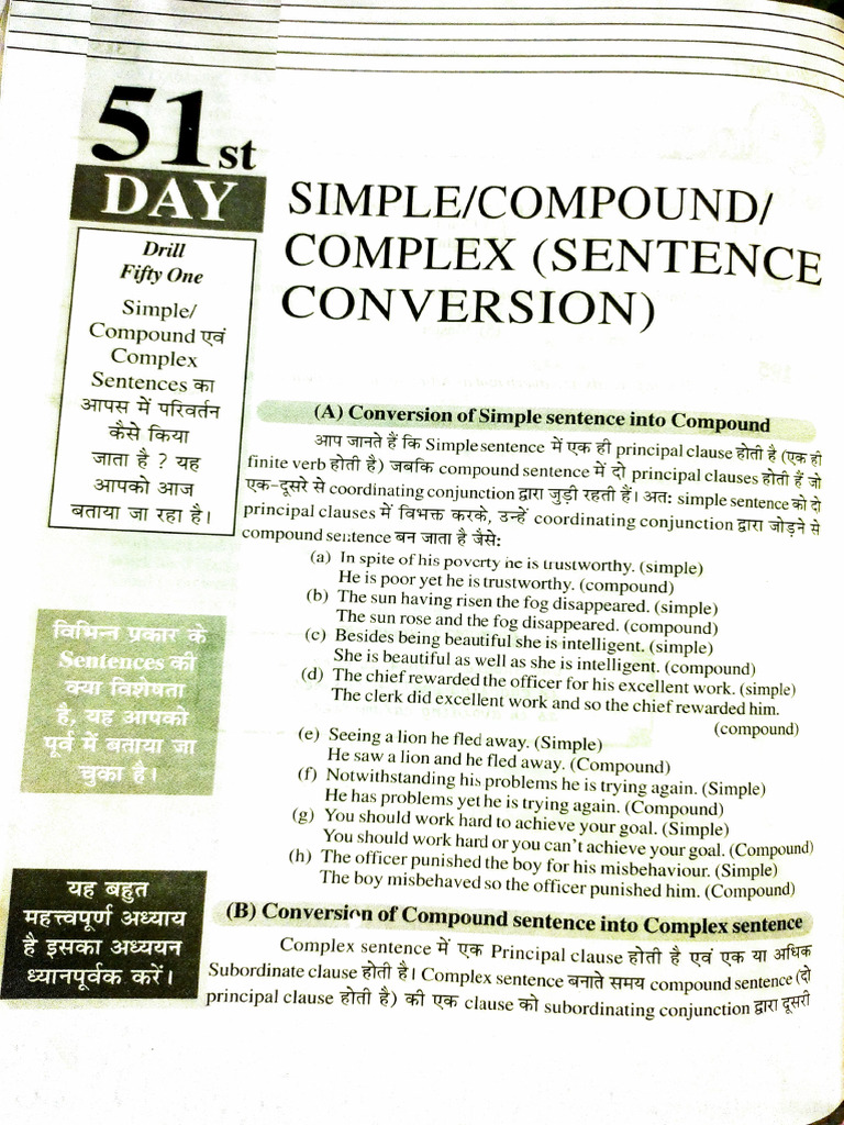 Simple - Complex - Compound - Class 10 | PDF | Semantics | Linguistic ...