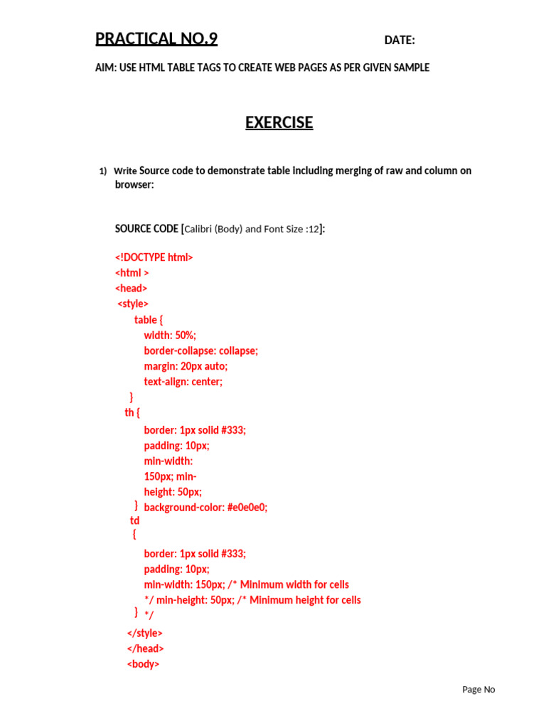 Practical 9 | PDF | Text | Writing