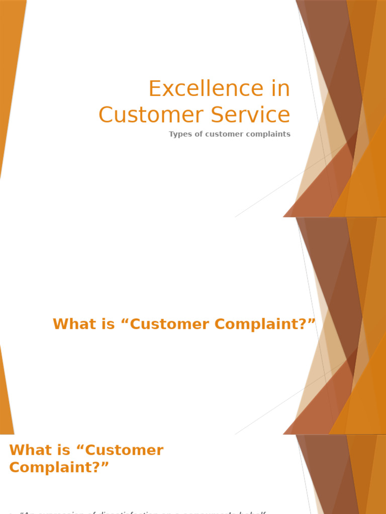 Customer Complaints | PDF