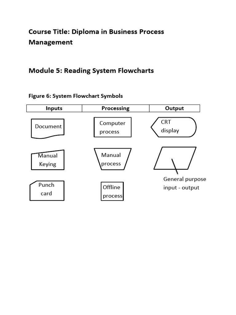 Module 5 Reading System Flowcharts | PDF | Input/Output | Data