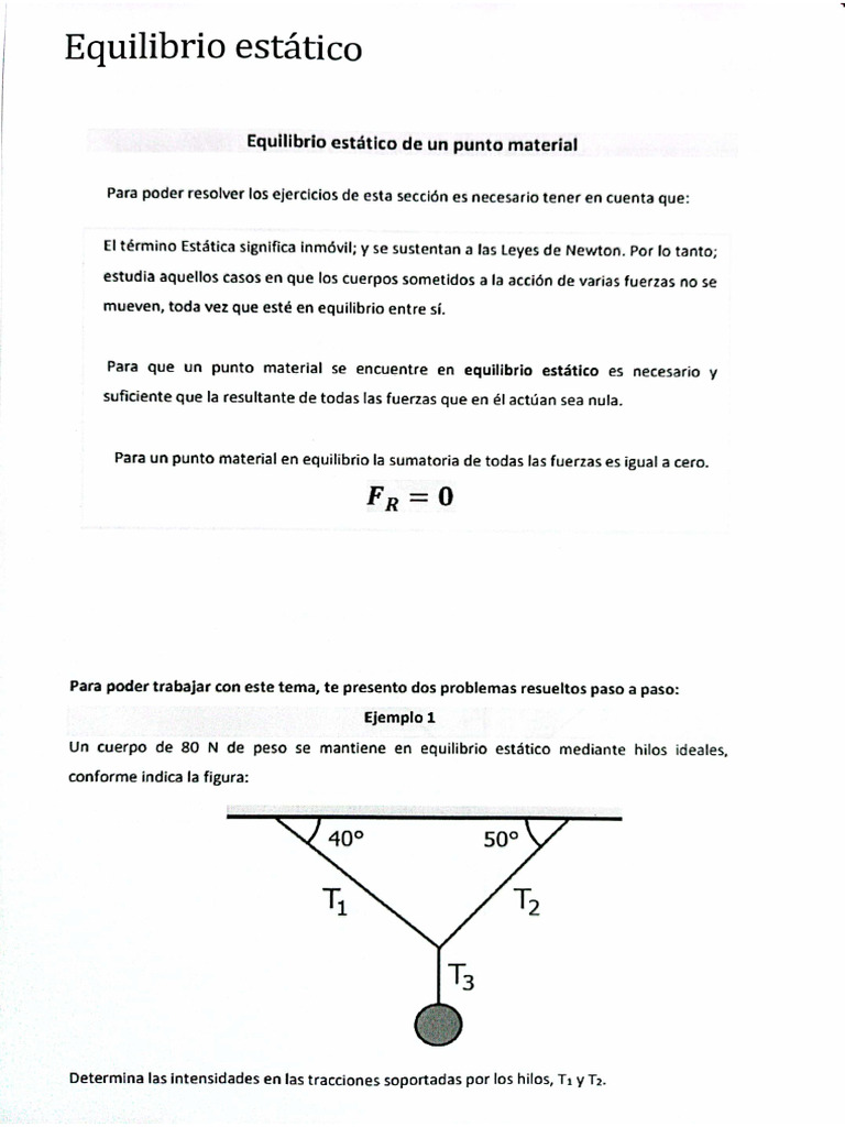 Equilibrio Estatico | PDF