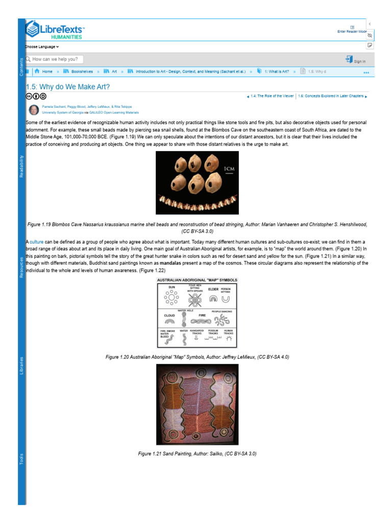 1.5: Why Do We Make Art?: How Can We Help You? | PDF