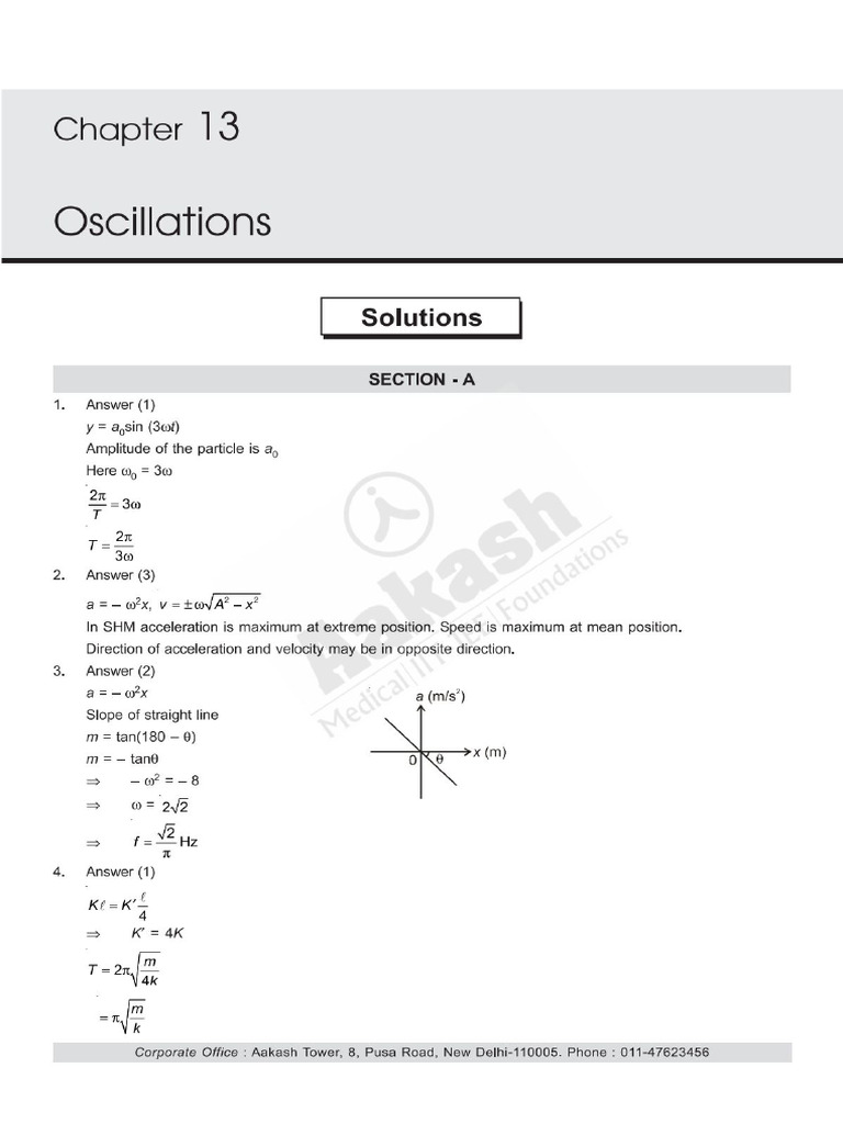 CLS - MED 24 25 XIII - Phy - Package 3 - Level 1 - Chapter 13 | PDF