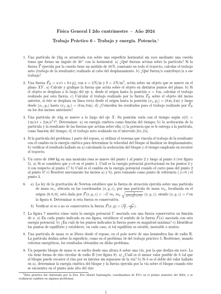 TPN°6 | PDF | Fricción | Ingeniería mecánica