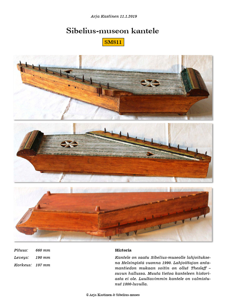 Sibelius Museon Kantele SM811 Kastinen Arja 11.01.2018 | PDF