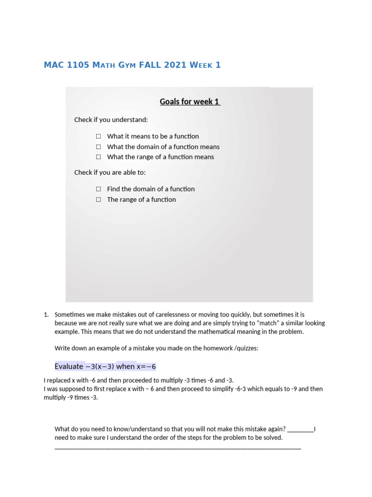 Math Gym FALL 21 Problem Set 1-2 | PDF | Function (Mathematics) | Argument