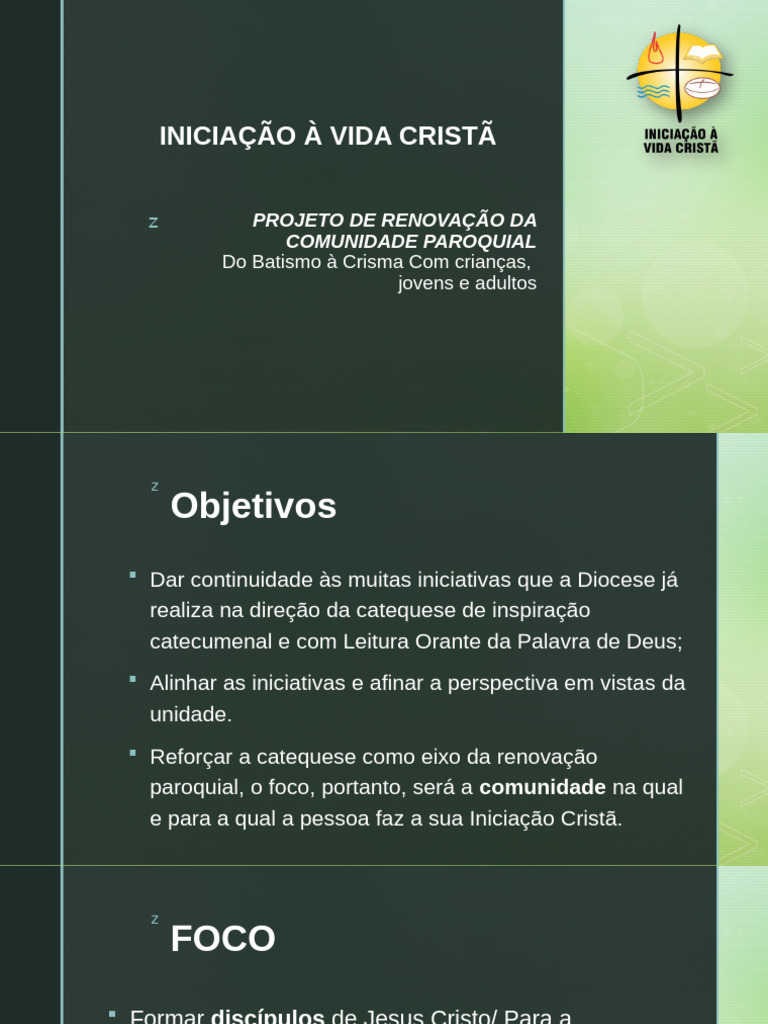 corrig PROJETO IVC 2023 | PDF | Catecismo | Eucaristia