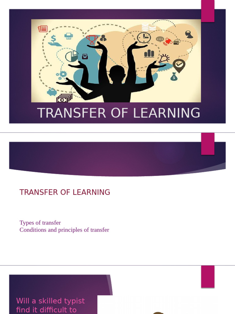TRANSFER OF LEARNING New | PDF | Learning | Cognition