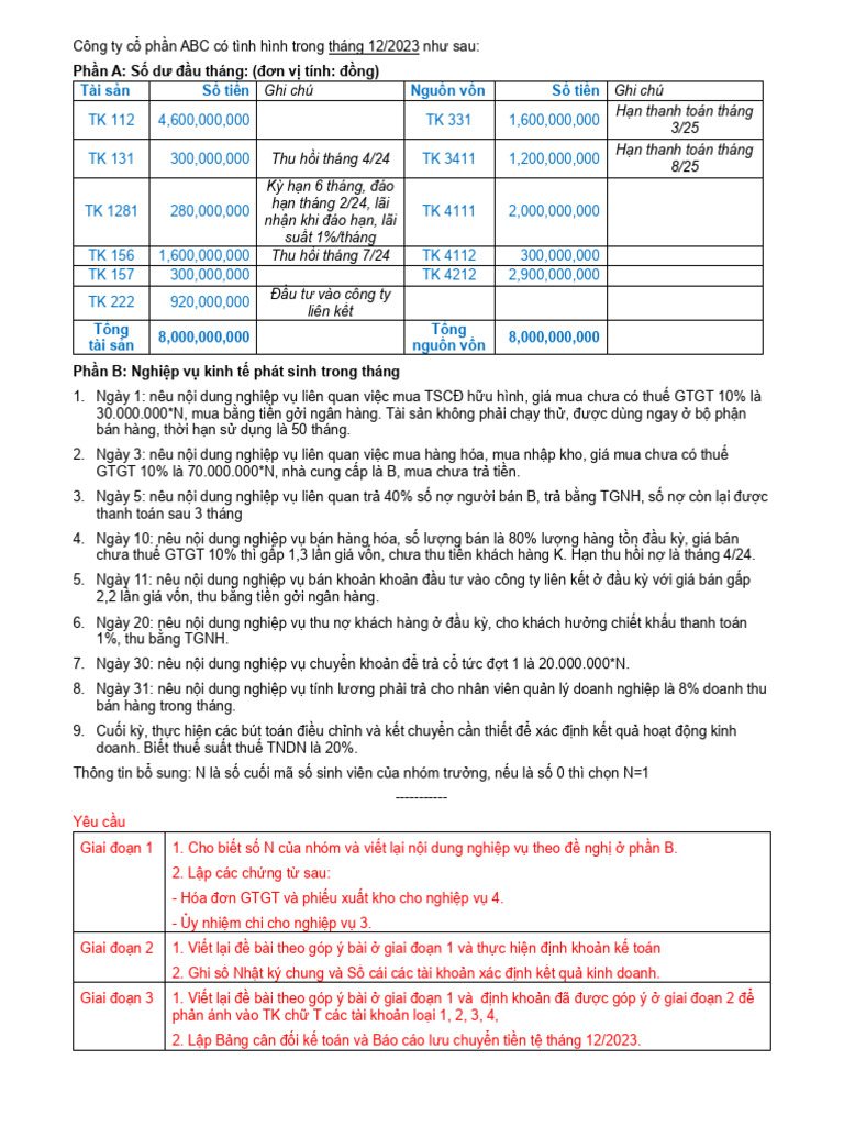 De Bai Tu Luan | PDF