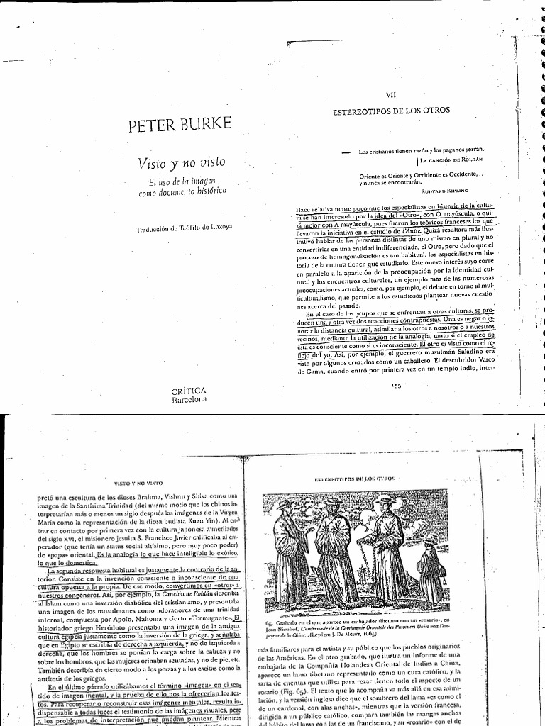 Burke Peter - Visto y No Visto - Estereotipos de Los Otros | PDF