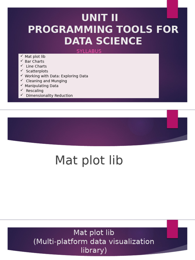 Data Science Unit 2-11-08 2023 | PDF | Scatter Plot | Principal ...
