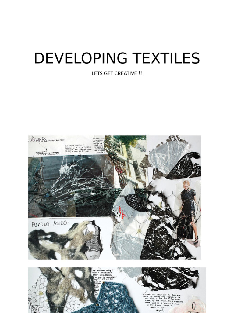 Developing Textiles Sketchbook Samples | PDF