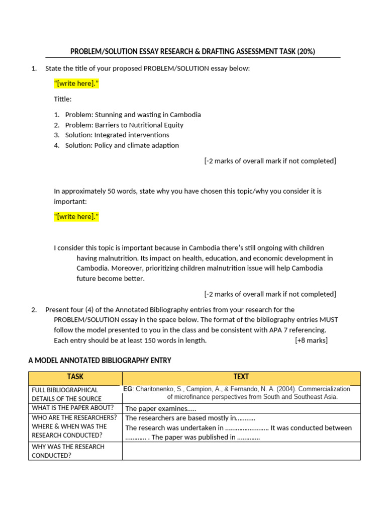 PROBLEM SOLUTION | PDF | Malnutrition | Breastfeeding
