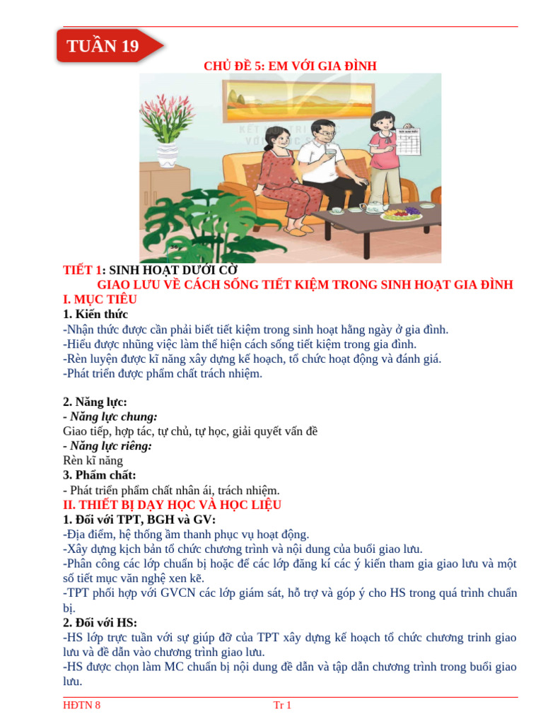 HĐTN 8-Tuan 19 Binh | PDF