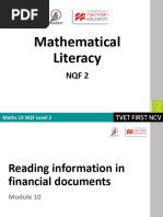 Grade 12 Mathematical Literacy Workbook | PDF | Area | Circle