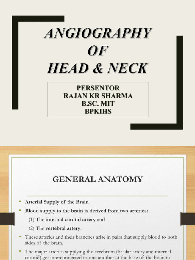 angiography-of-head-and-neck-165408000 | PDF
