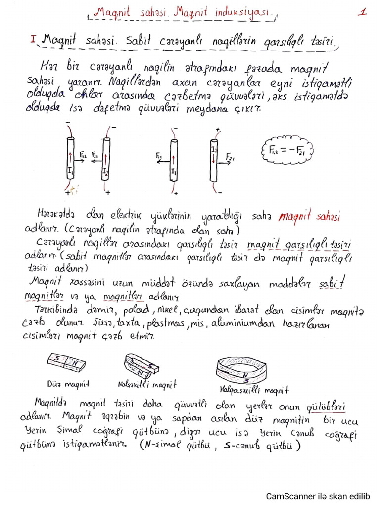 Maqnit Sahəsi | PDF
