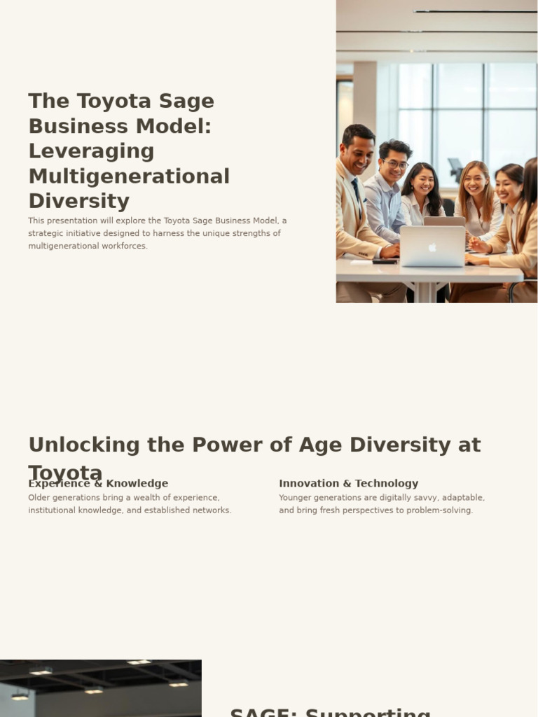 The Toyota Sage Business Model Leveraging Multigenerational Diversity ...
