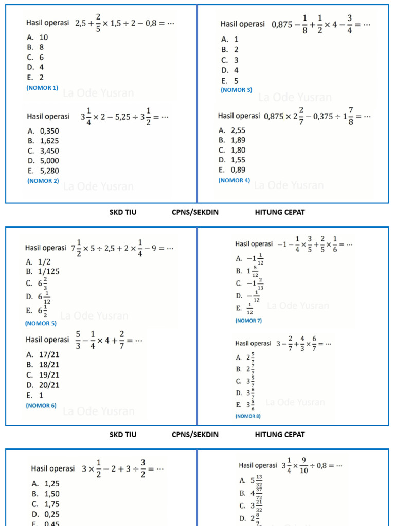 Tiu - Hitung Cepat | PDF
