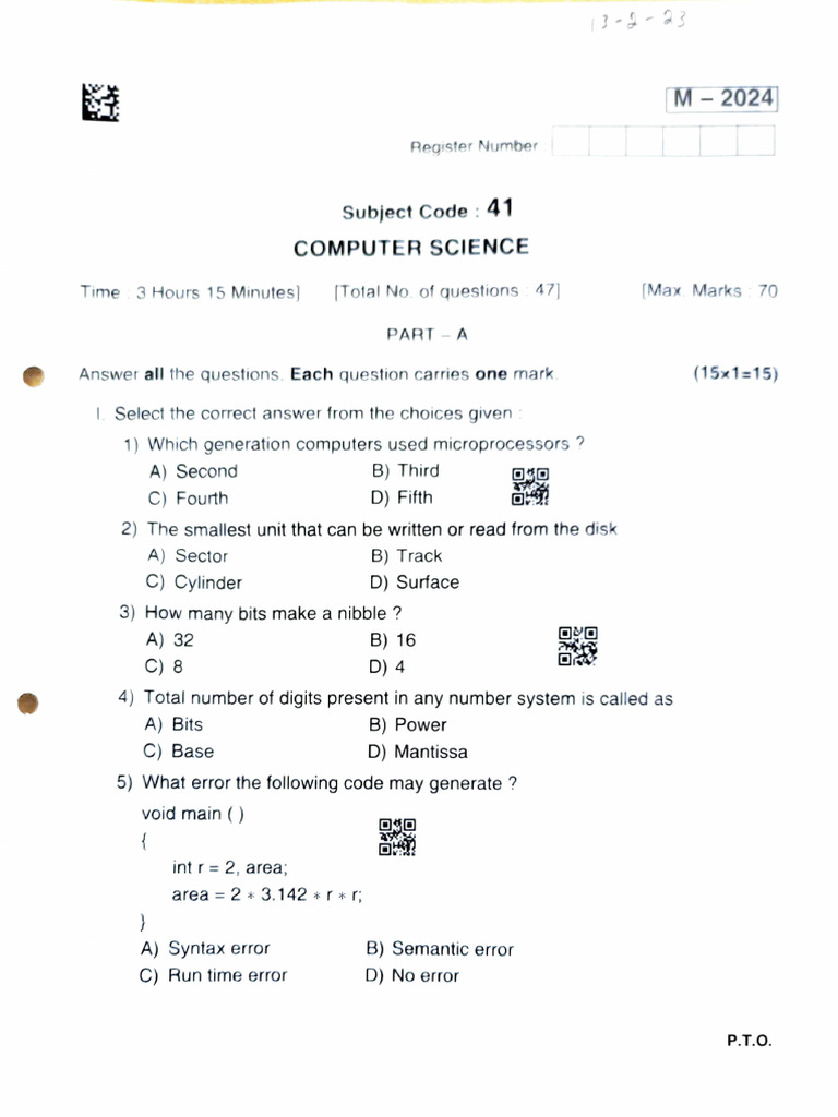 I puc Computer science 2023-2024 | PDF | Spreadsheet | Computer Engineering