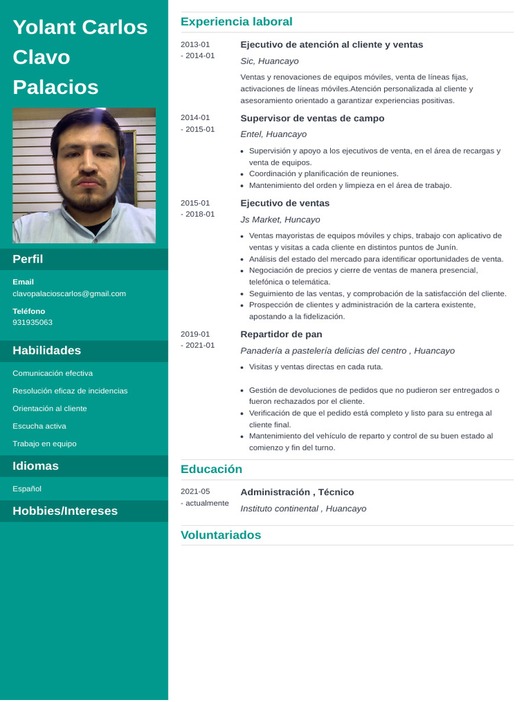 Experiencia en Ventas y Atención al Cliente | PDF | Business