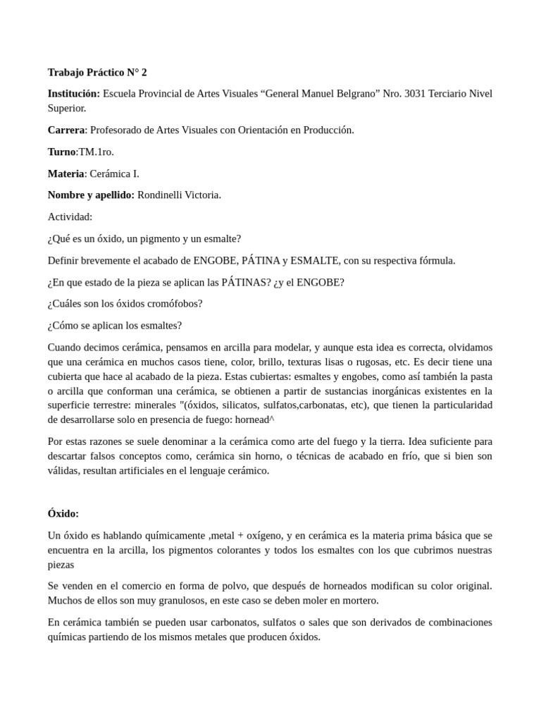 Engobes | PDF | Cerámica | Pigmento