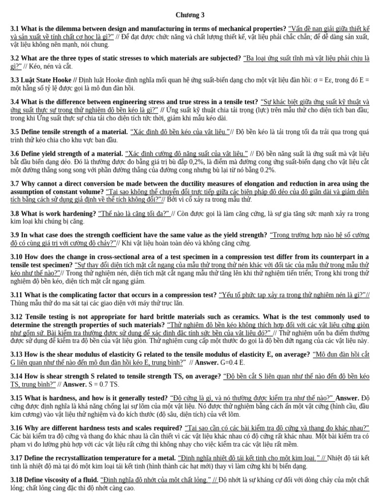 ôn gky chương 3 | PDF