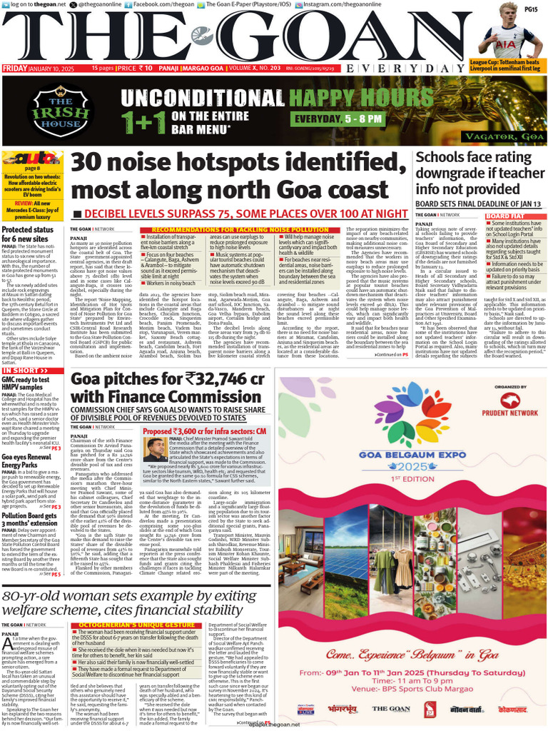 The Goan the Goan 10 Jan 25 | PDF | Noise