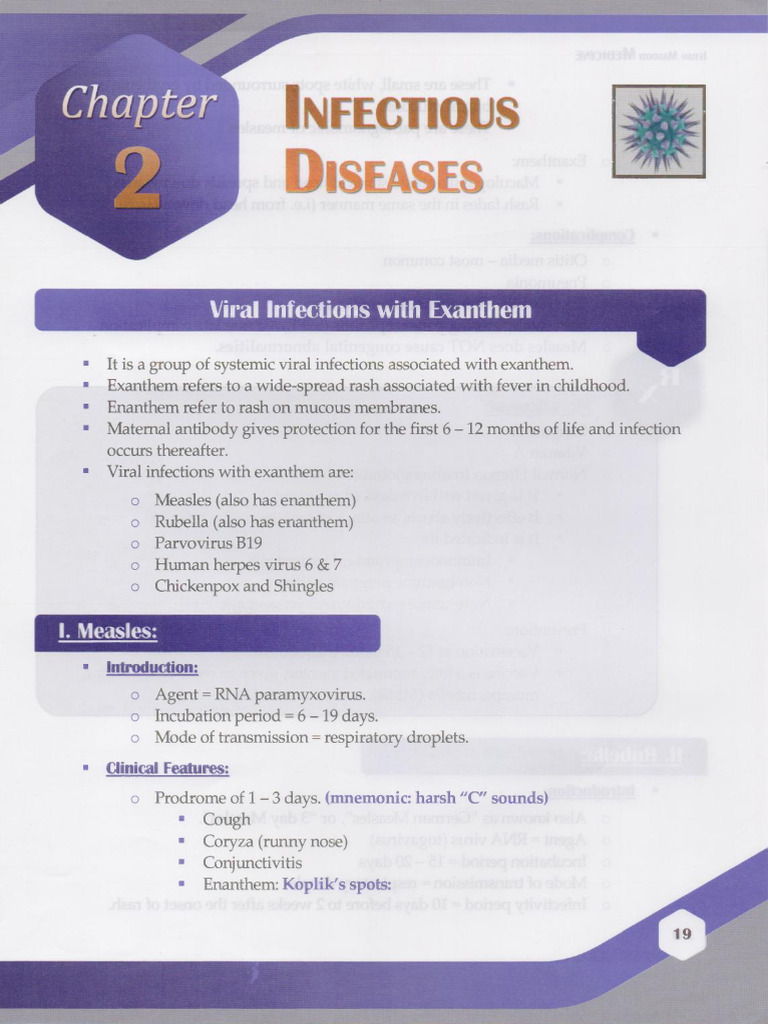 G.medicine (Infectious Diseases) | PDF | Leprosy | Measles