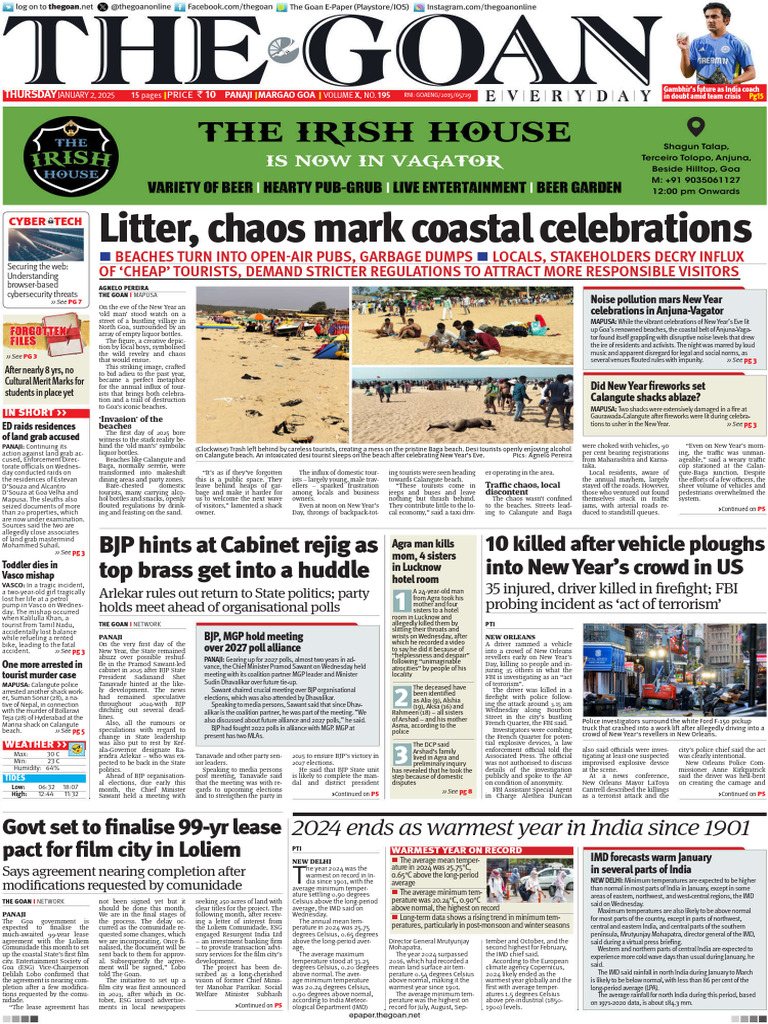 THE GOAN - THE GOAN 2 Jan 25 | PDF