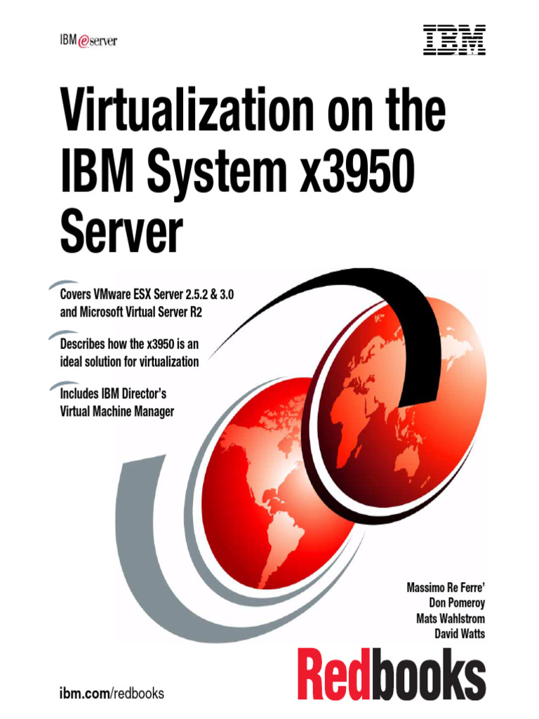 Virtualization On The Ibm System X3950 Server Pdf Operating System Virtualization