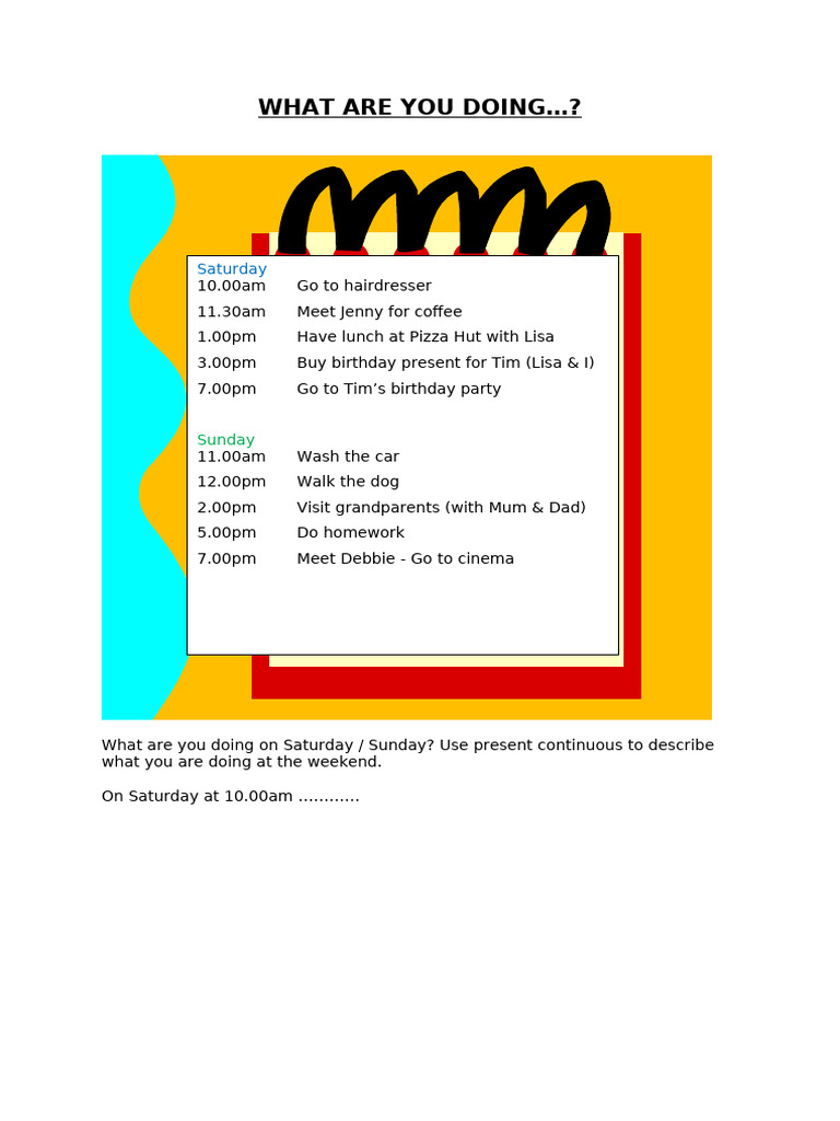 Present Continuous Future Arrangements Fun Activities Games - 29471 | PDF