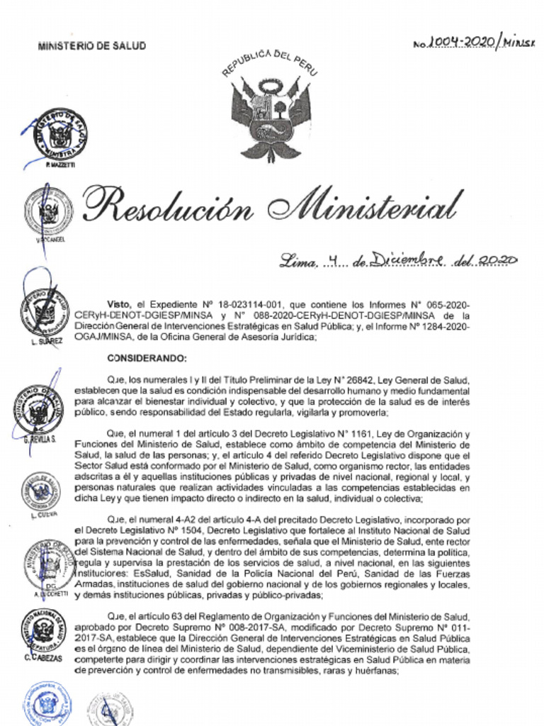 36. RM-1004-2020-MINSA ESCLEROSIS MULTIPLE | PDF