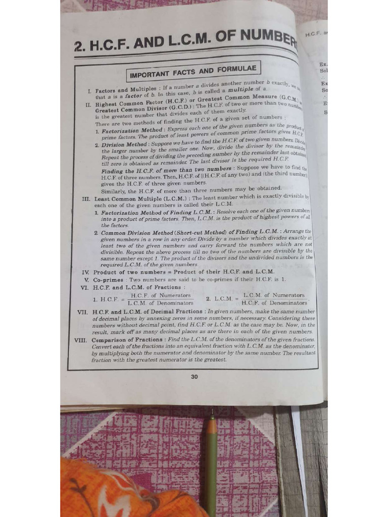 HCF AND LCM 1 | PDF