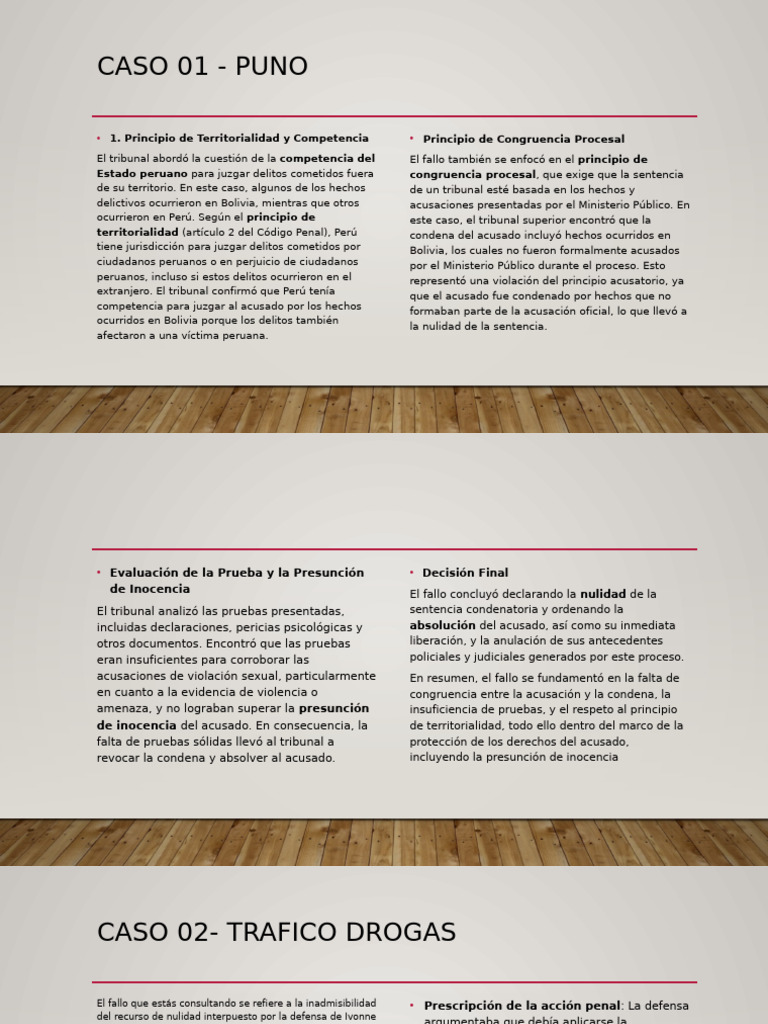 Caso 01 - Puno | PDF | Estatuto de limitaciones | Sentencia (ley)