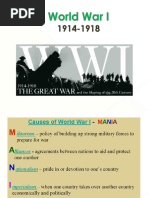 Central and Allied Powers of WW1: Interactive Map Worksheet | PDF