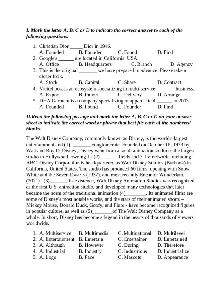 Business English_Group 5 | PDF | The Walt Disney Company | Walt Disney