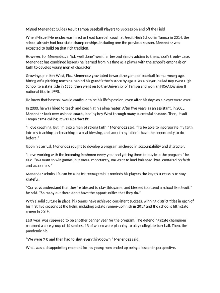 Miguel Menendez Story Draft2 | PDF