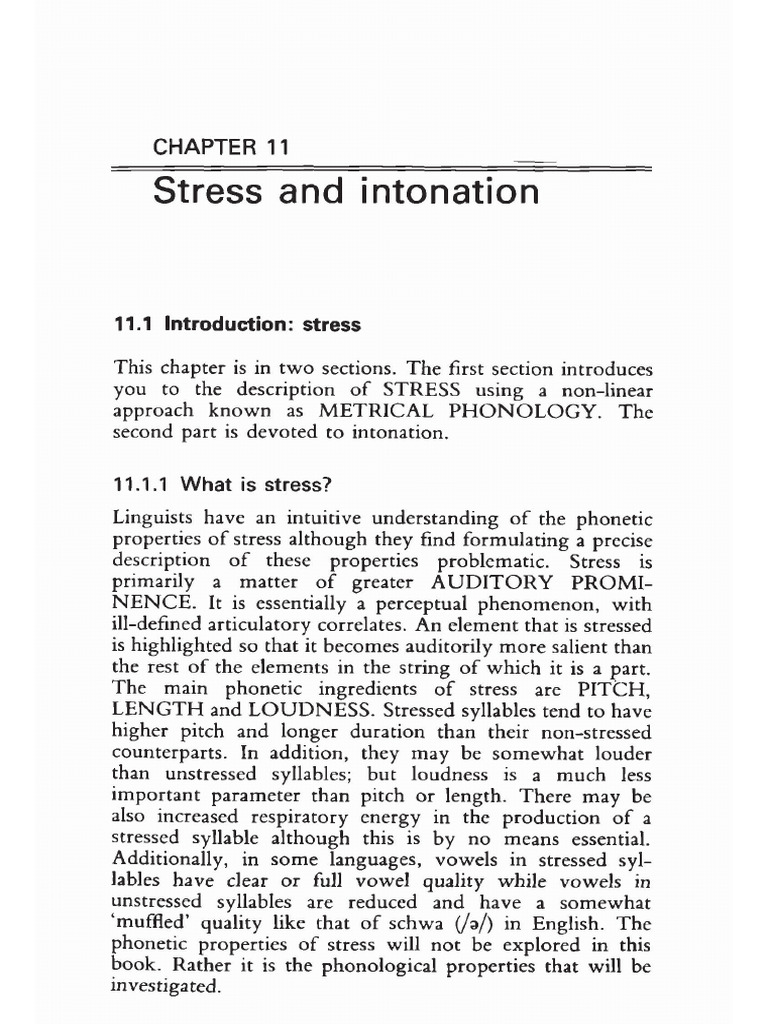 WHAT Stress-And-Intonation-1 | PDF