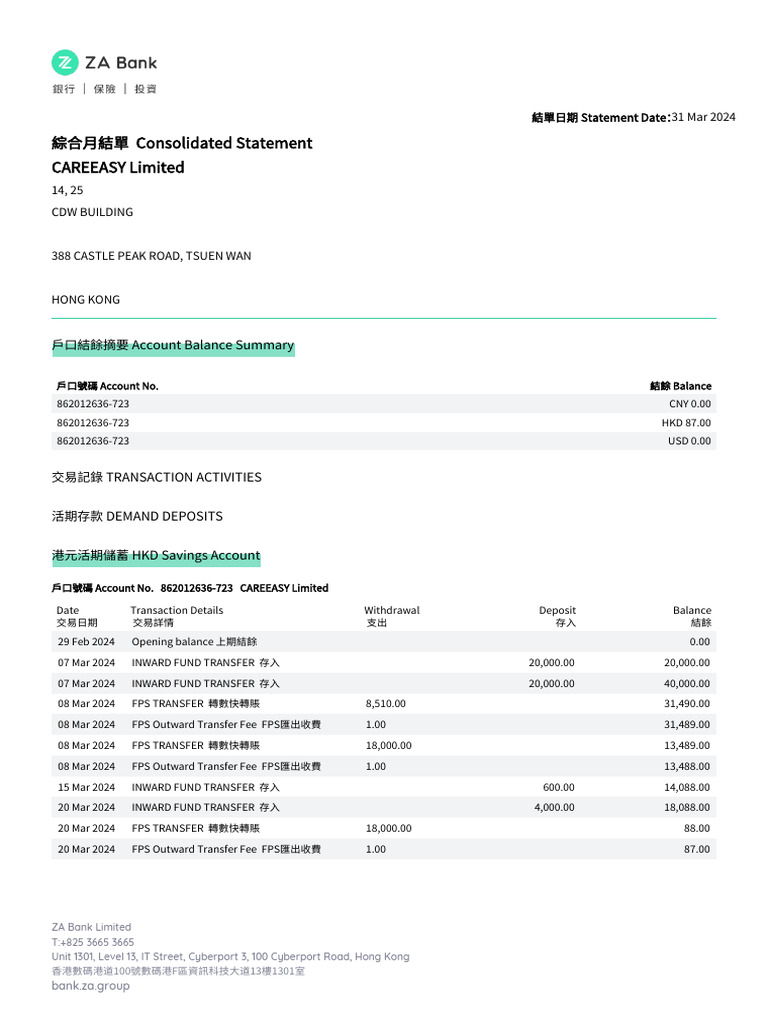 e Statement 202403 | PDF | Banking