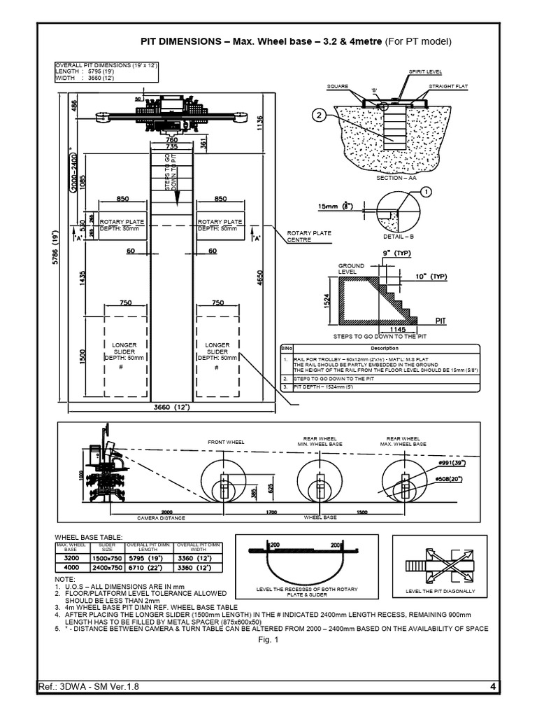 Fox3d Pit Drawing-All Models | PDF | Length | Elevator