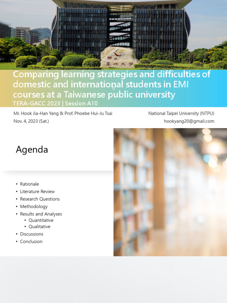 Comparing Learning Strategies and Difficulties of Domestic and ...