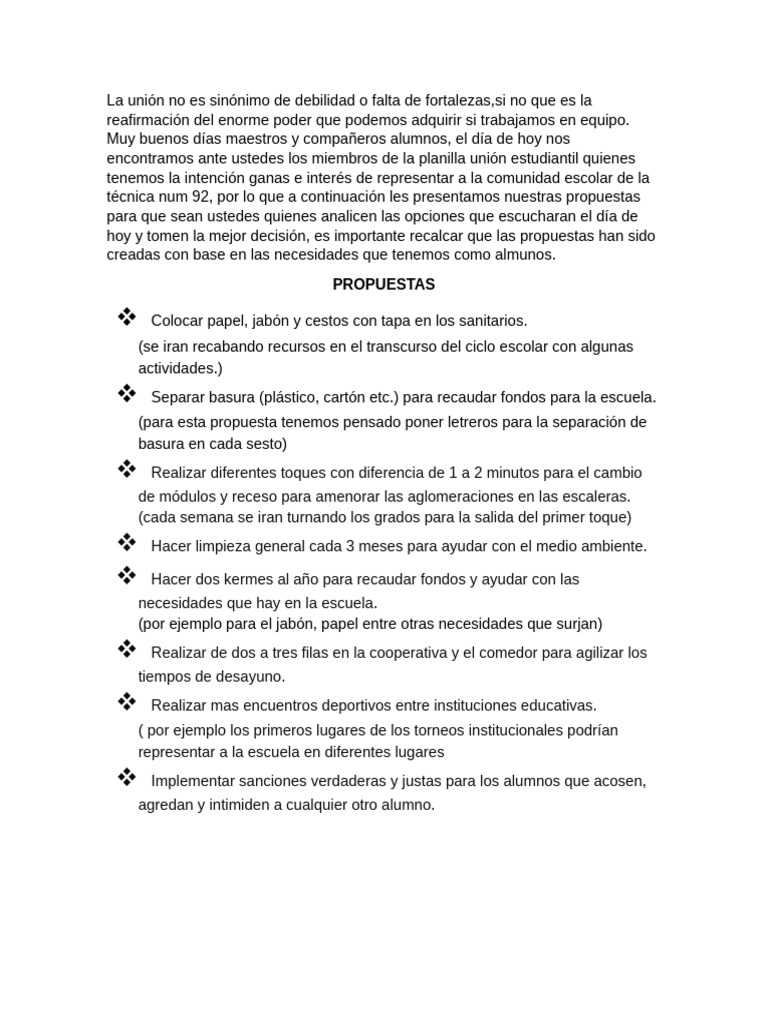 La Unión No Es Sinónimo de Debilidad o Falta de Fortalezas | PDF