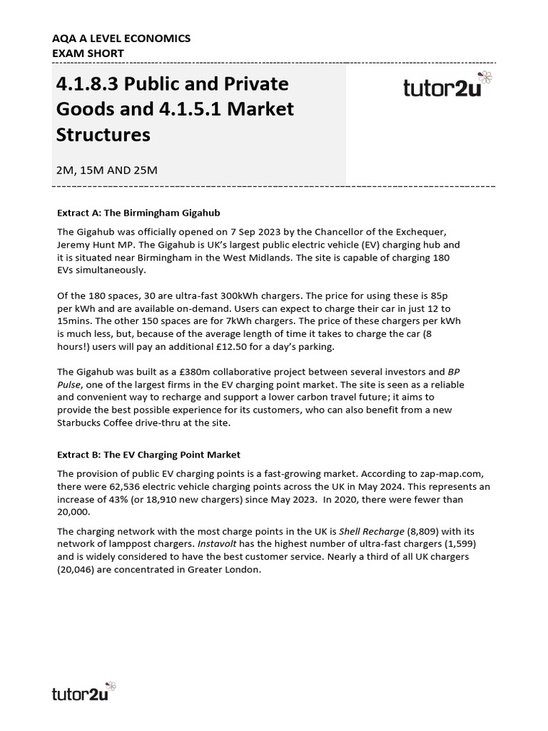 AQA-A-Level-Economics-2025-Exam-shorts-sample | PDF | Data | Monopoly