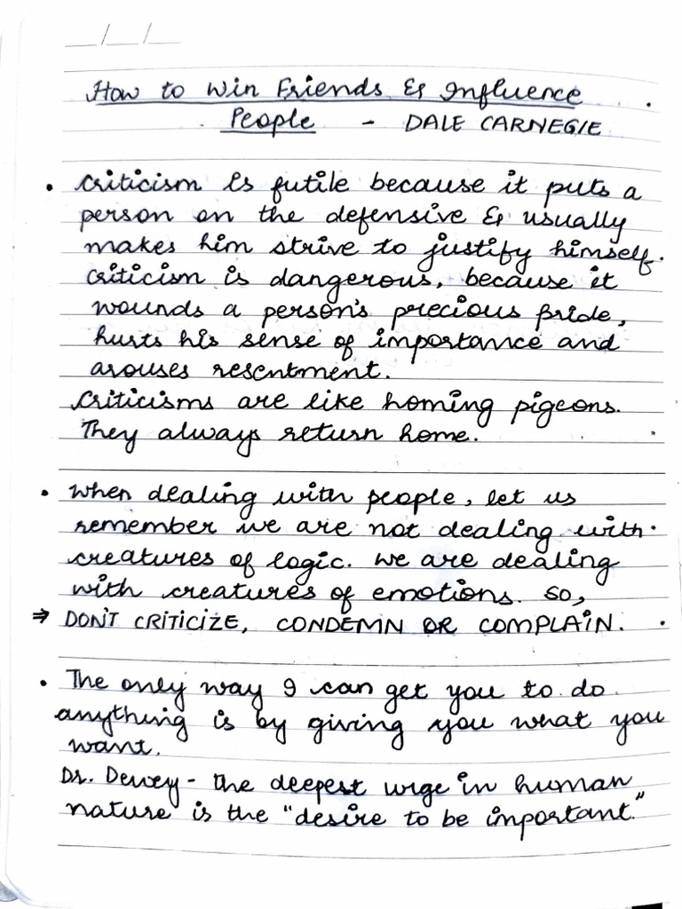 How to Win Friends & Influence People | PDF