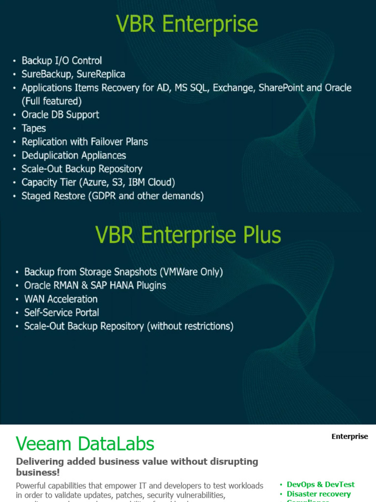 Edition Comparison | PDF | Backup | Software